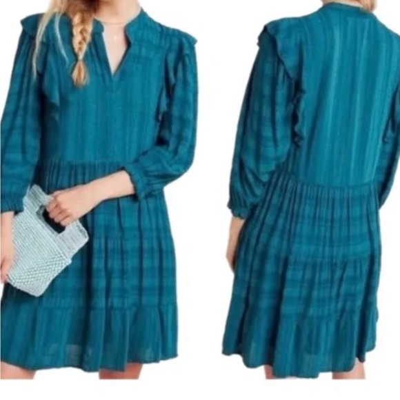 Dresses | Anthropology Rossi Dress Emerald Green Color | Poshmark